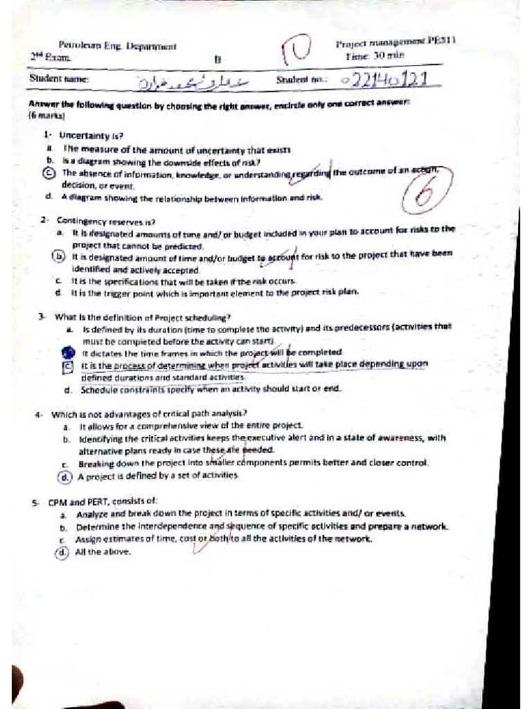 Pe 511 Exams | PDF