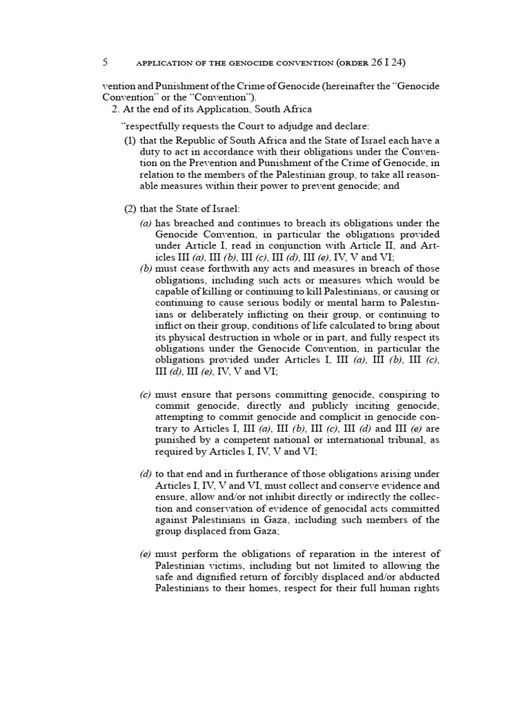 Genocide Convention Application Overview | PDF | Genocides
