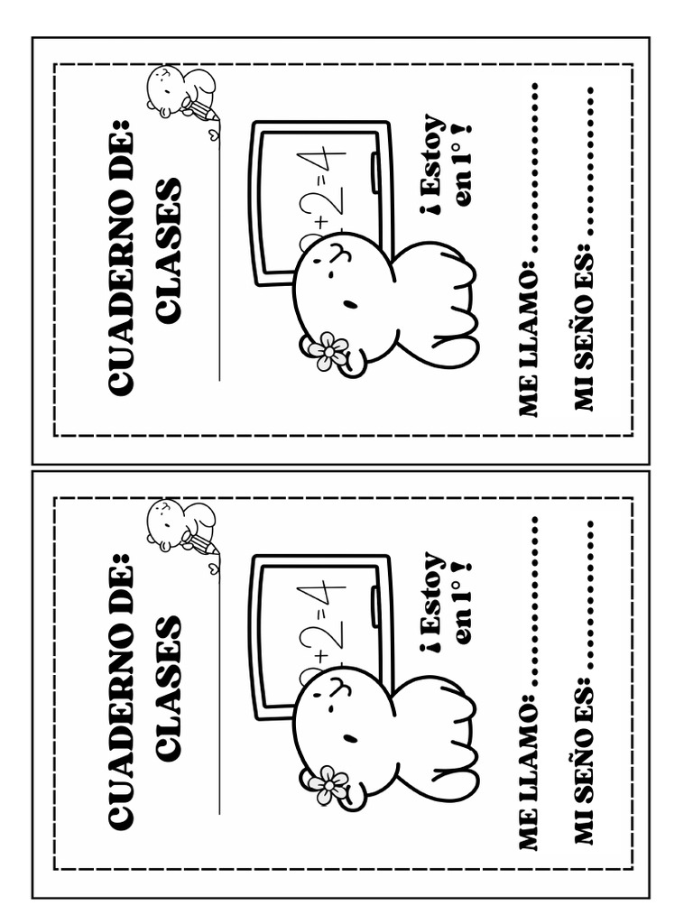 Caratulas para El Cuaderno PDF | PDF