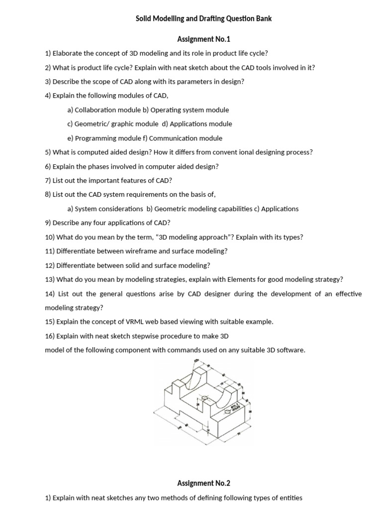 Assignment Questions 1-6 | PDF | Line (Geometry) | Computer Aided Design