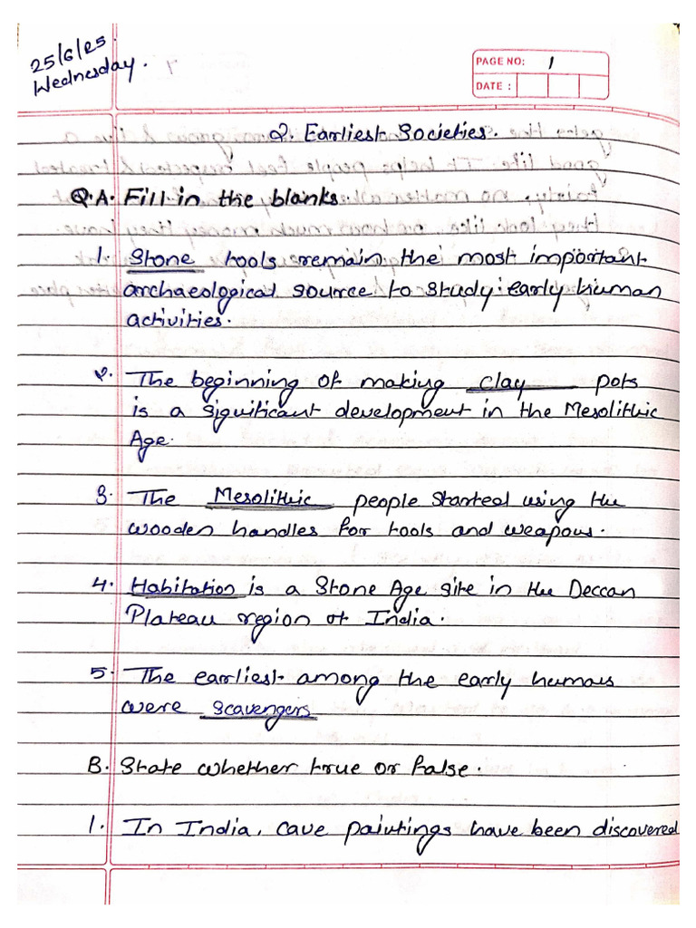 Grade 6 History L.no.2 Notes | PDF