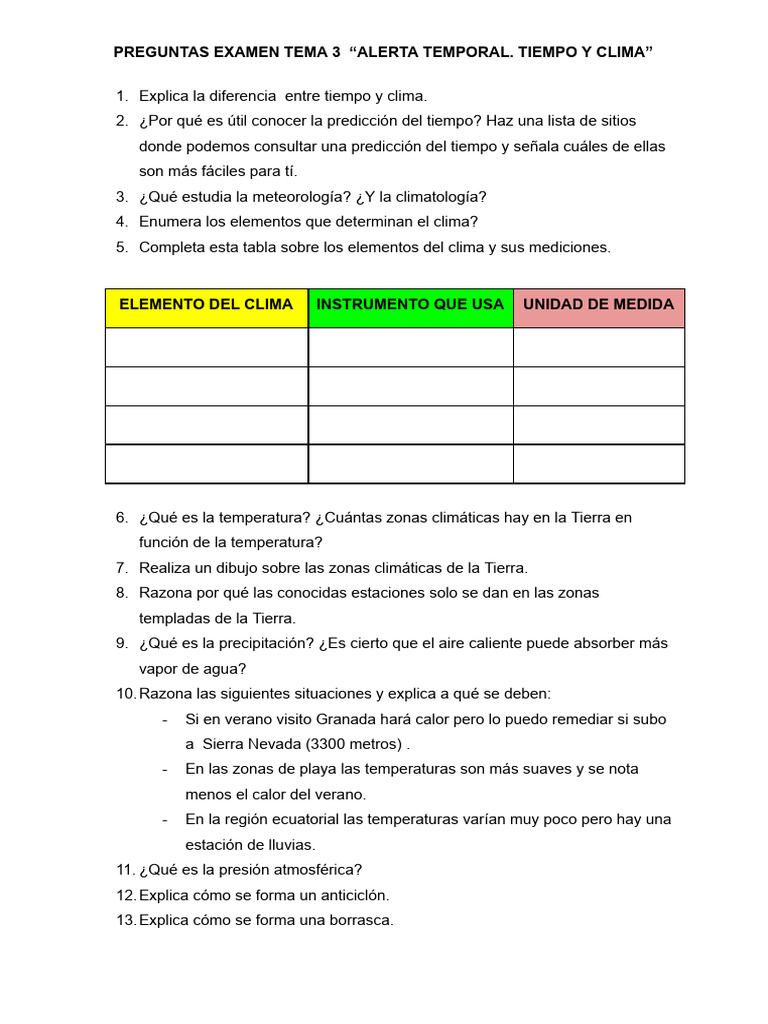 Preguntas Tema 3 | PDF