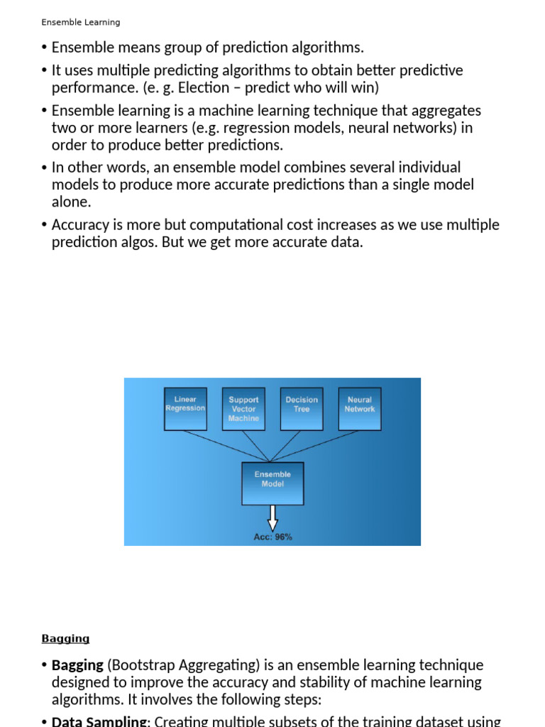 Ensemble Learning (Autosaved) | PDF | Learning | Statistical Data Types