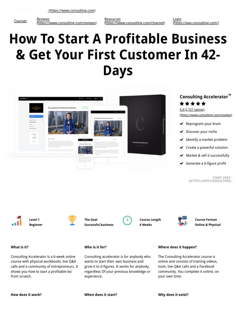 Consulting Accelerator Course Overview | PDF