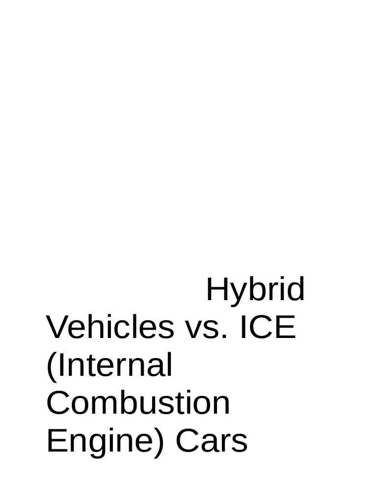 Hybrid Vehicles | PDF