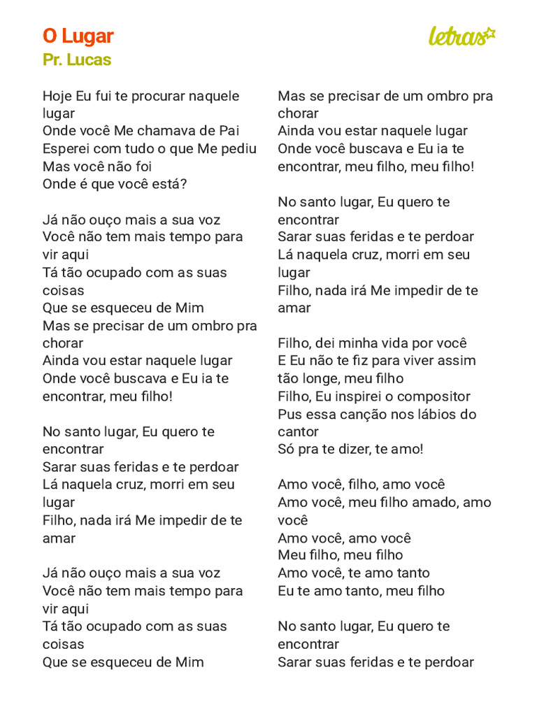 O Lugar: Amor e Perdão Divino | PDF