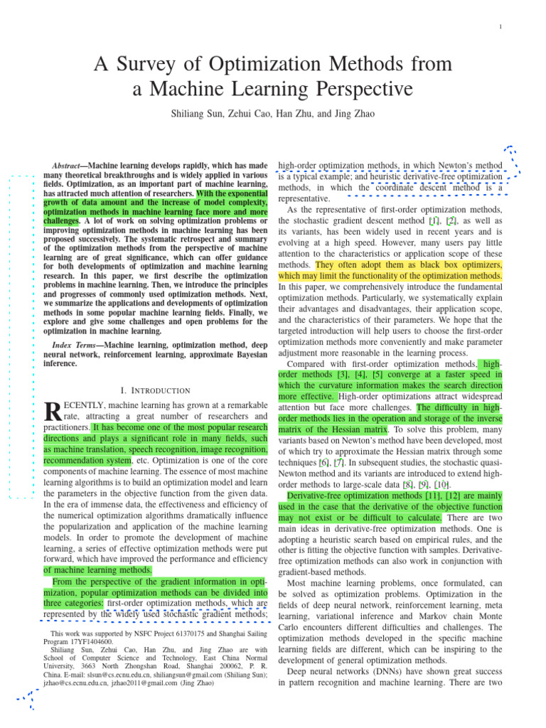 Optimization Methods in Machine Learning | PDF | Mathematical ...