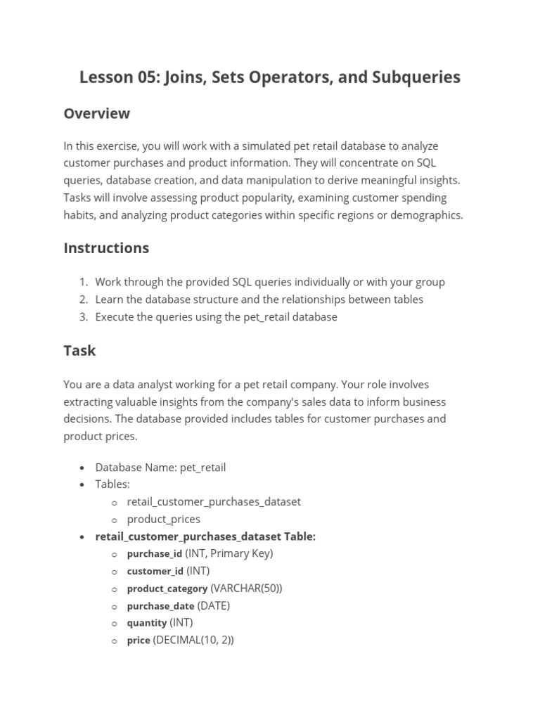 Lesson 05 Guided Practice | PDF | Databases | Information Technology Management