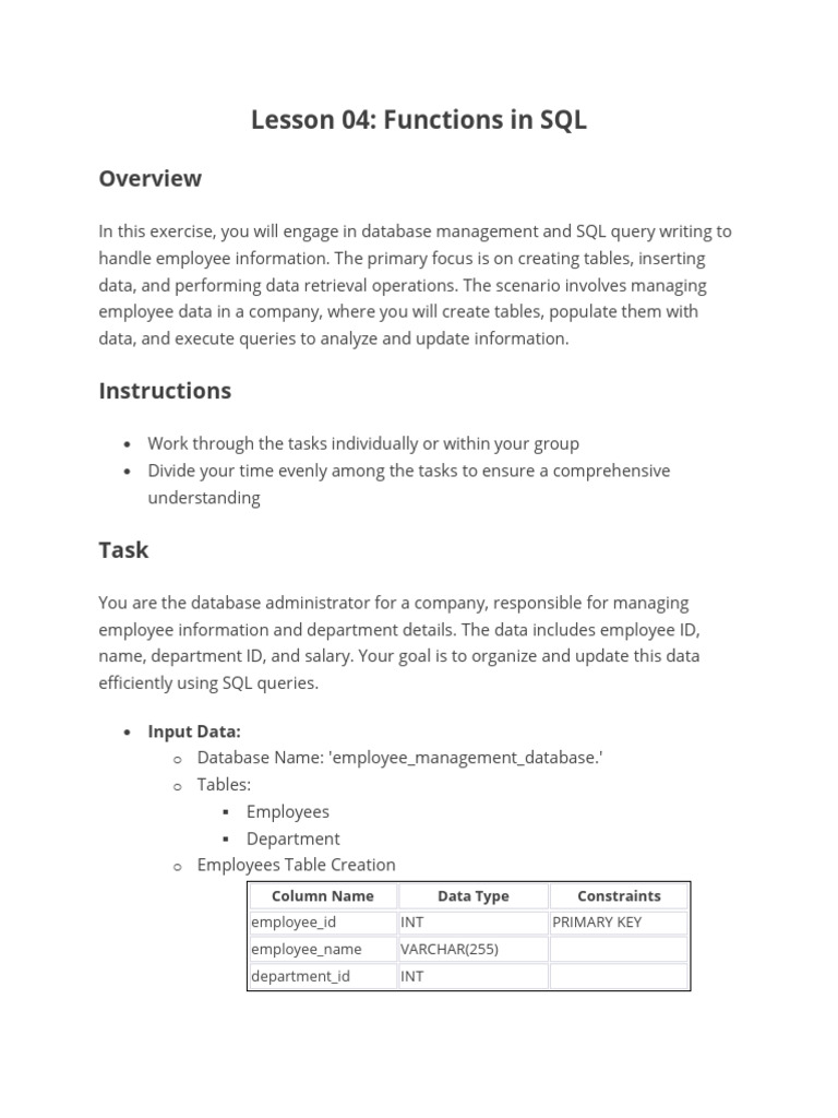 Lesson 04 Guided Practice | PDF | Databases | Sql