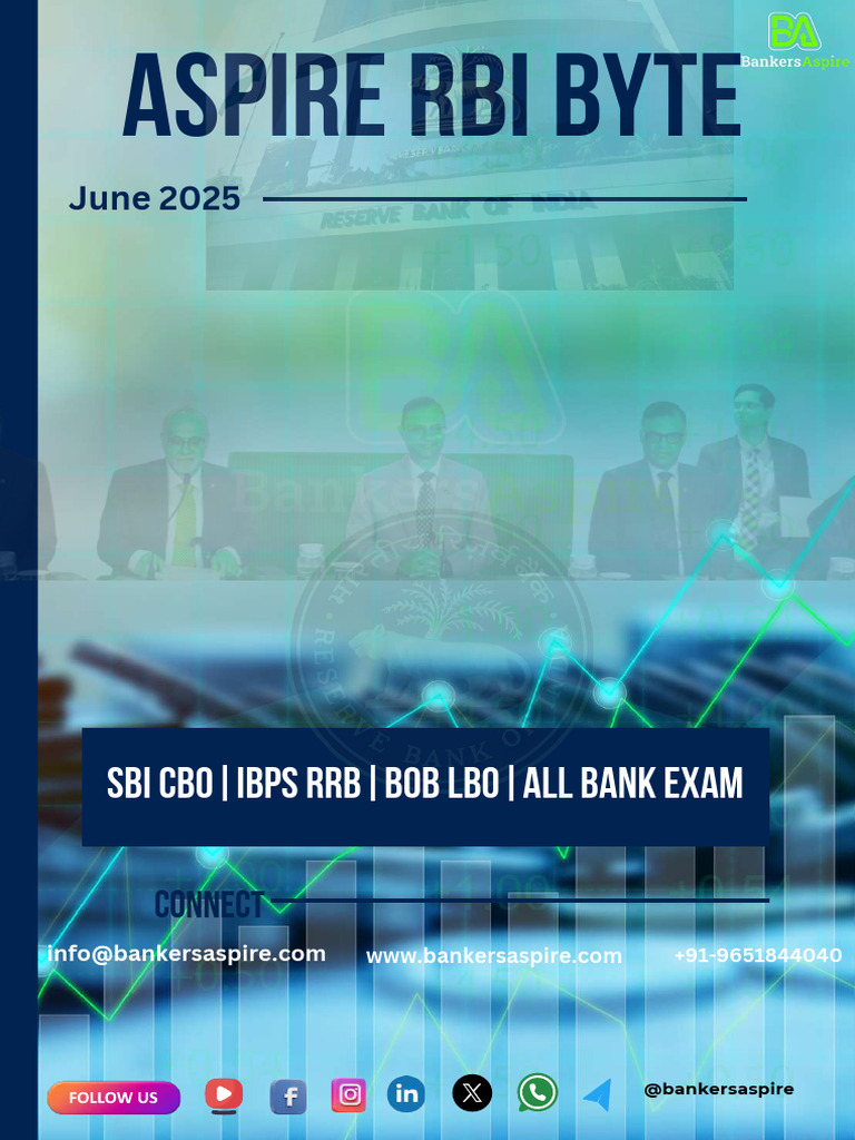 Aspire RBI Byte June 2025 | PDF | Reserve Bank Of India | Banks