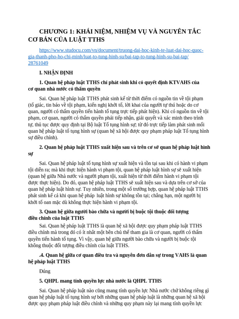 Bài tập TTHS | PDF