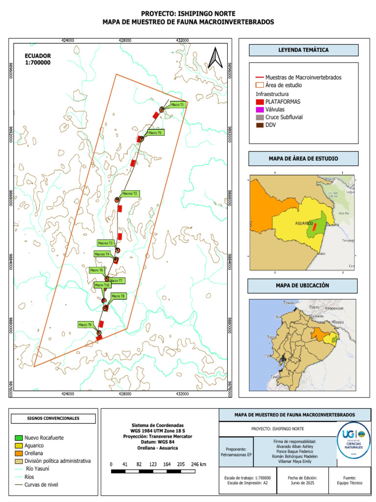 Mapa Fauna Maccroinvertebrados | PDF | Geografía | Geofísica