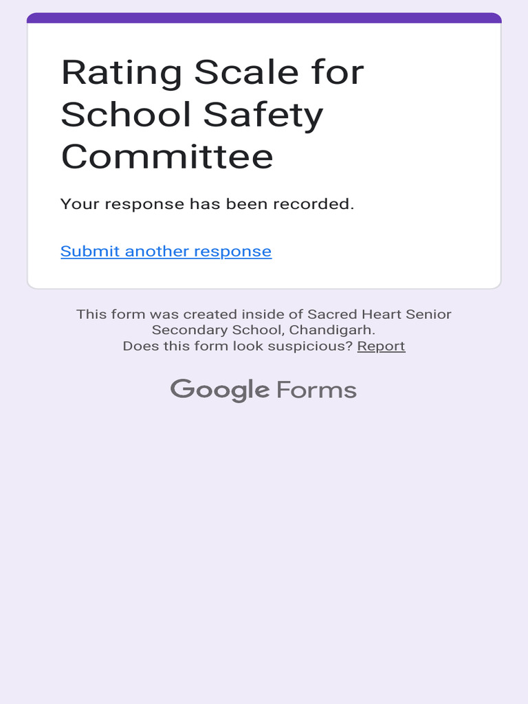 Rating Scale For School Safety Committee | PDF