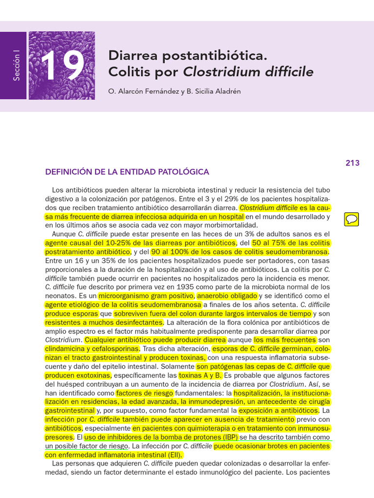Diarrea Por Clostridium Difficile | PDF | Diarrea | Elisa