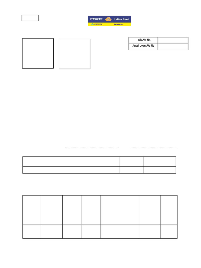 Jewel Loan Msme - Traders - Application Form-F-120 e | PDF | Interest ...