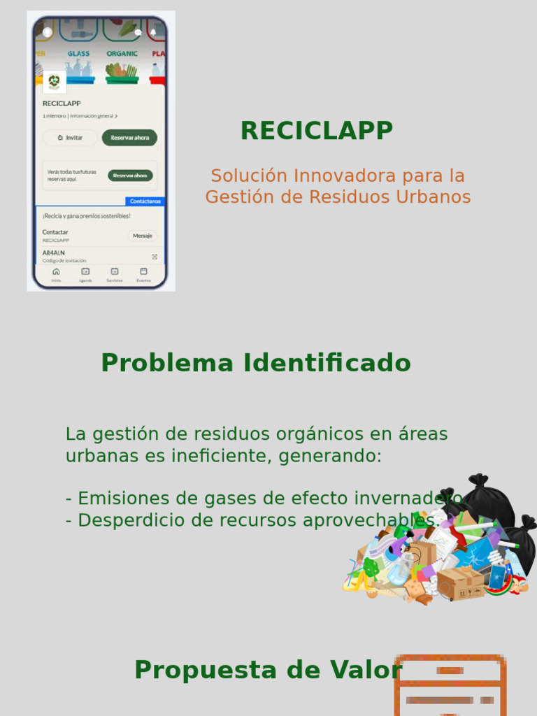 RECICLAPP | PDF | Residuos | Gestión de residuos