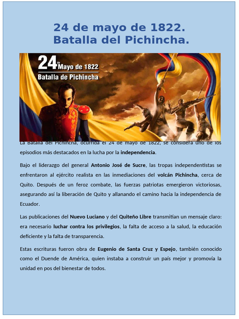 24 de Mayo de 1822 | PDF