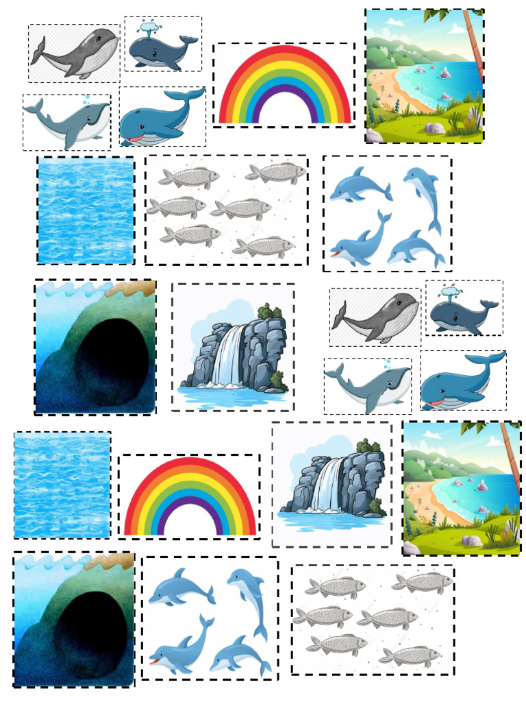 Ejercicio Los Pecesitos de Colores | PDF
