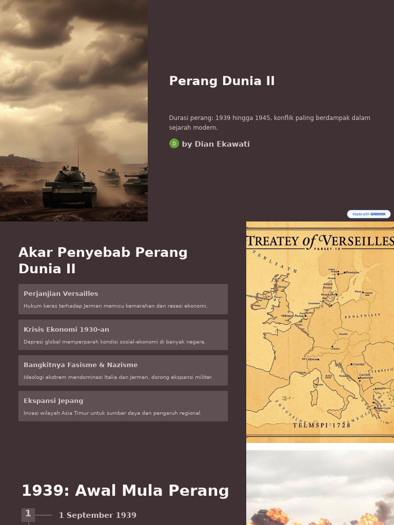 Kronologi Sejarah Perang Dunia II Detail Lengkap | PDF