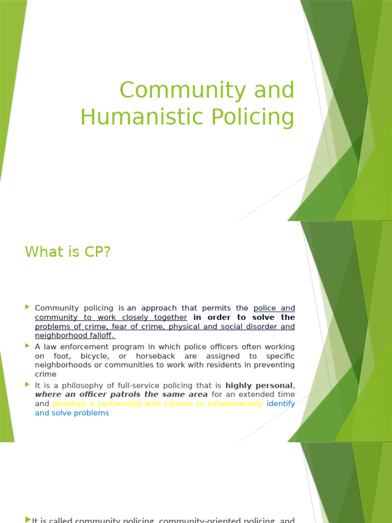 13 Elements of Community Policing | PDF | Community Policing | Police