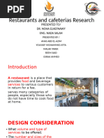 Restaurant Space and Layout Guidelines | PDF | Cafeteria | Restaurants