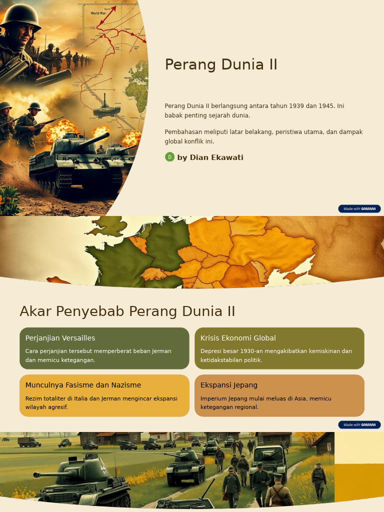 Kronologi Sejarah Perang Dunia II Detail Lengkap | PDF