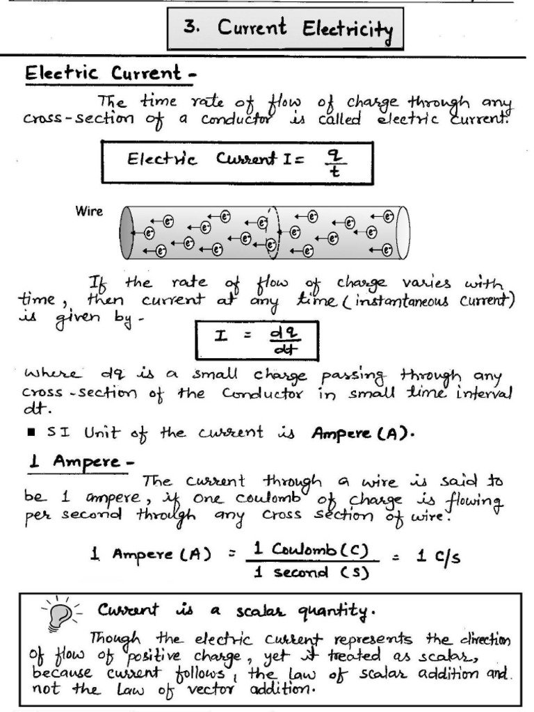 Current Electricity | PDF