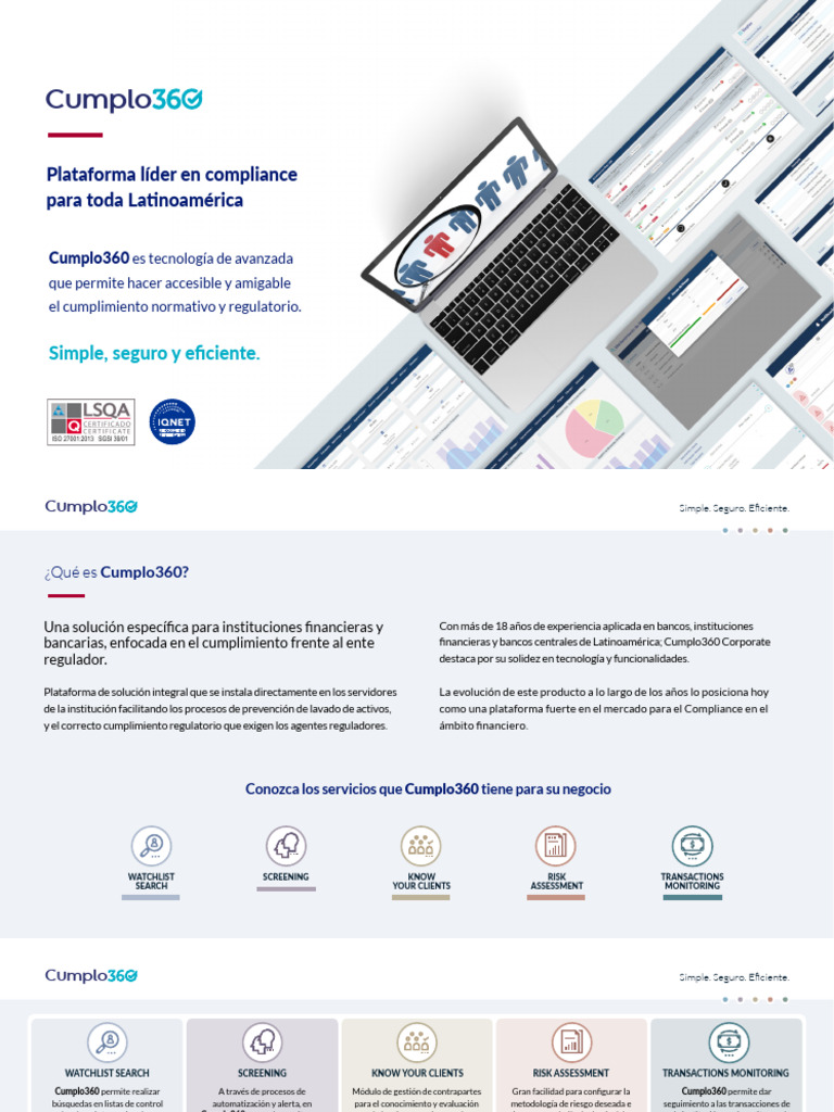 Brochure Cumplo360 Cloud 2025 | PDF | Cumplimiento normativo | Computación en la nube