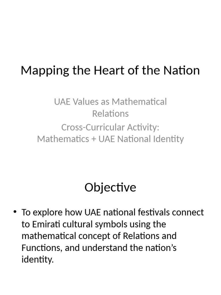 UAE Values Math Project | PDF