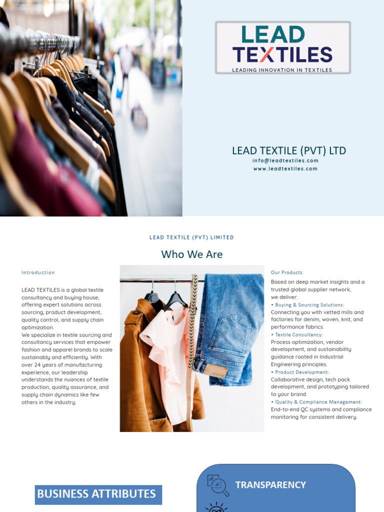 Lead Textile (PVT) LTD v2 | PDF | Textiles | Clothing