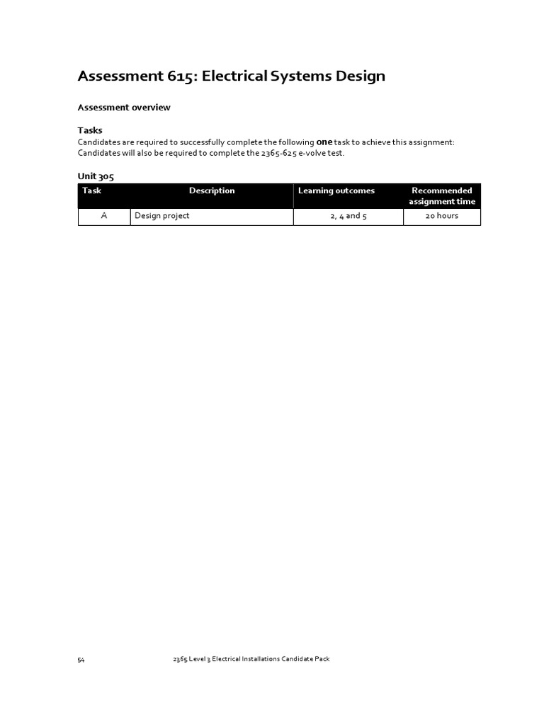 Design Project 2020 Questions | PDF | Electrical Wiring | Electricity