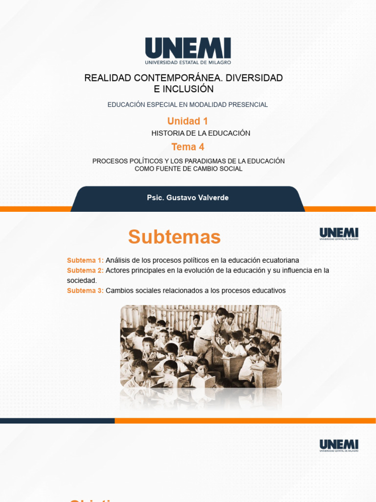 Realidad Contemporanea U1 Tema 4 | PDF | Enseñando | Desigualdad social