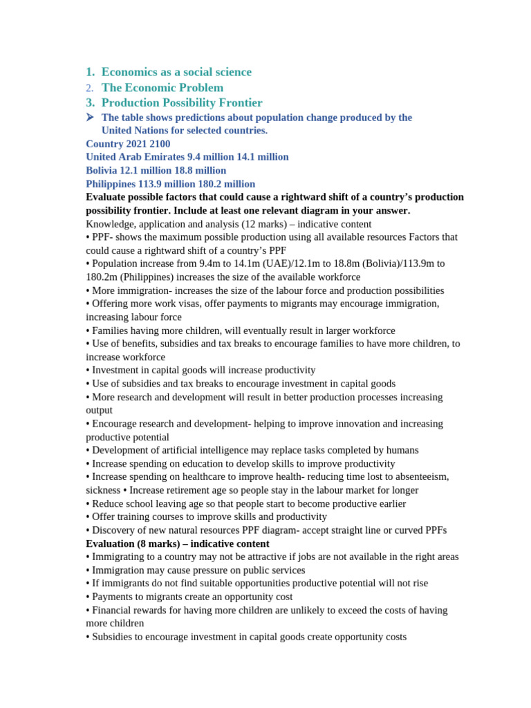 econ 20 mark u1 | PDF | Taxes | Elasticity (Economics)