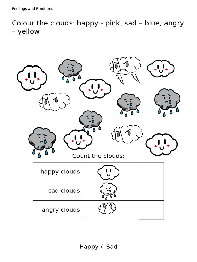 Feelings and Emotions Fun Activities Games - 129812 | PDF