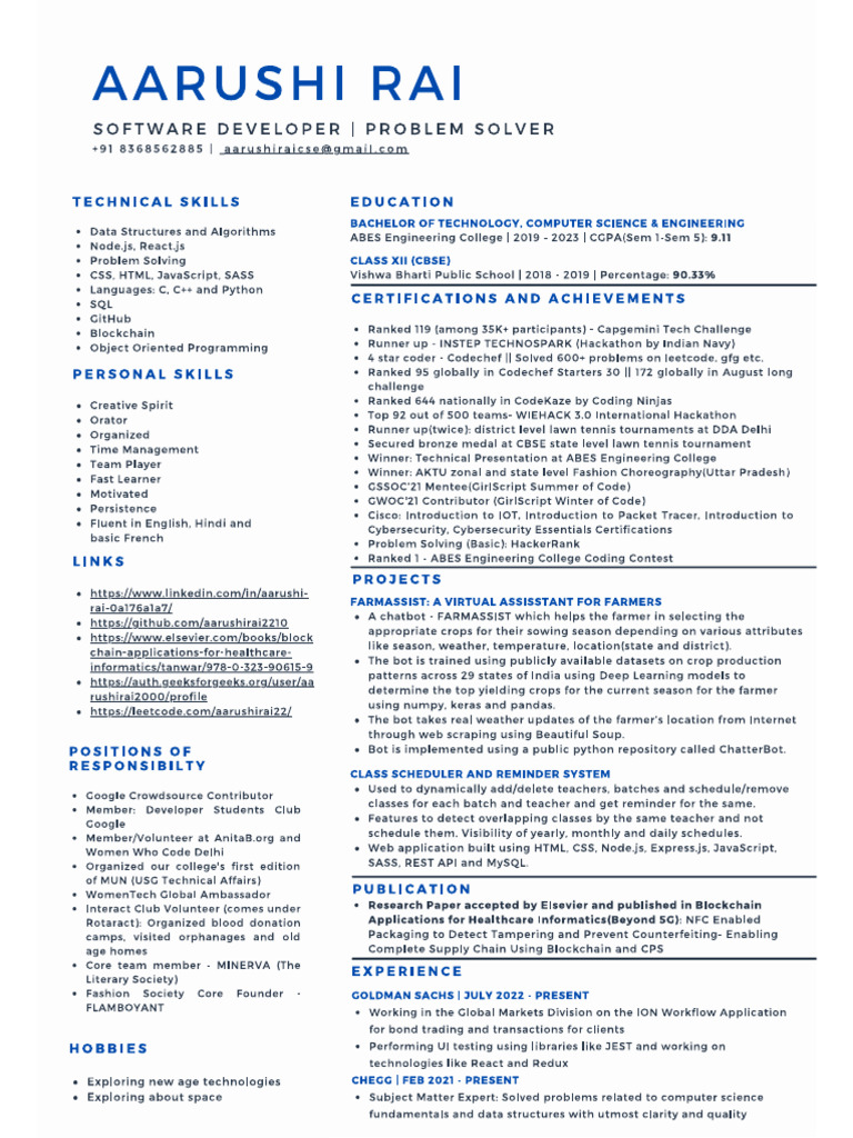 Sample Resume | PDF