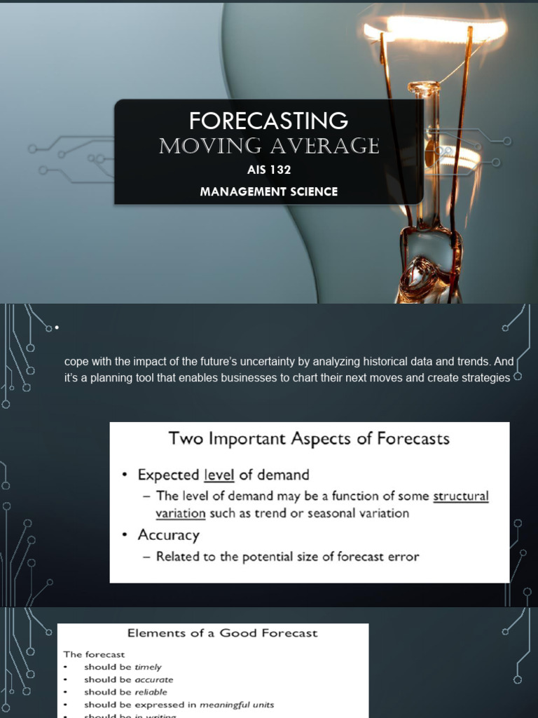 Forecasting Moving-Average | PDF