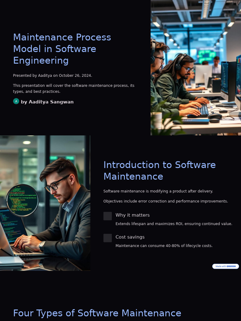 Maintenance Process Model With Thank You | PDF | Software | Systems Engineering
