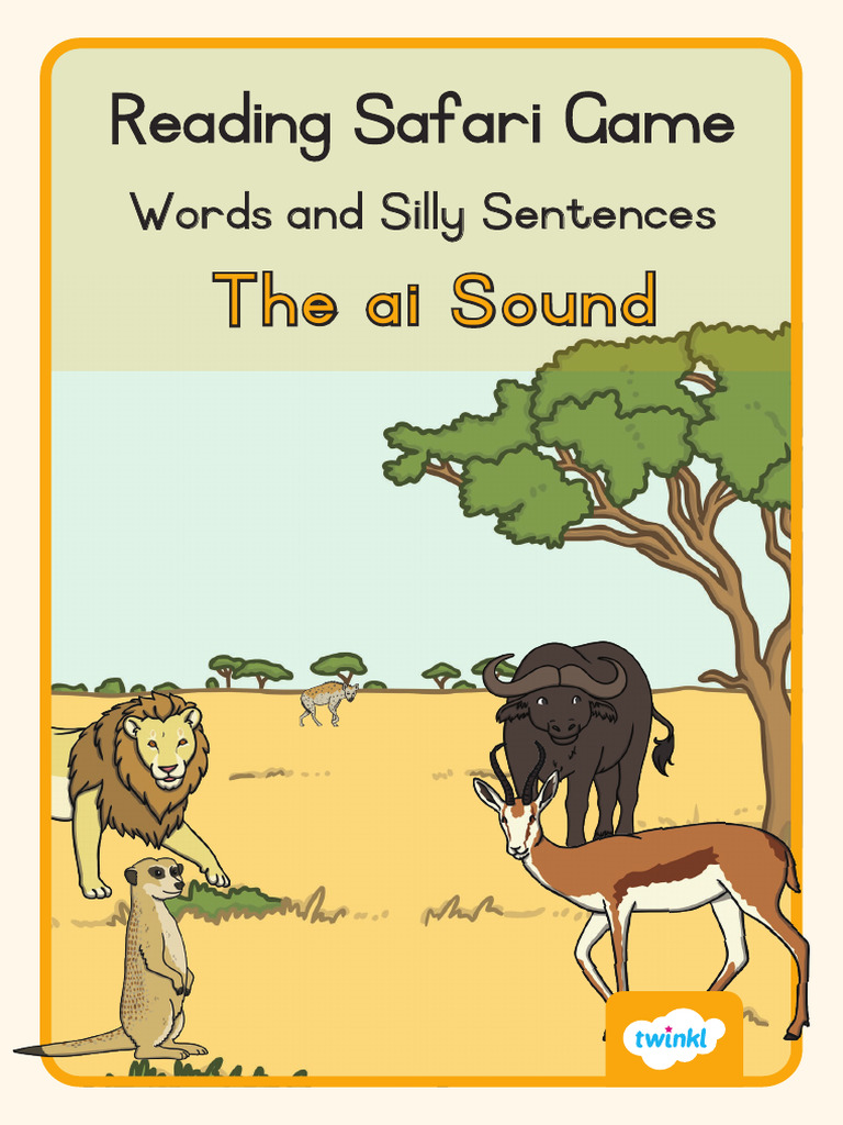 Za HL 1711217093 Grade 2 Phonics Reading Safari Game Ai Ver 2 | PDF ...