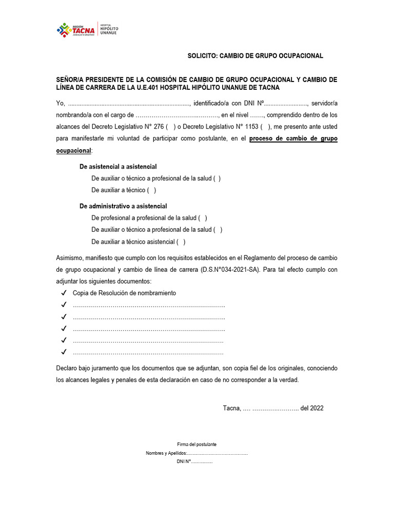 Modelo Solicito | PDF