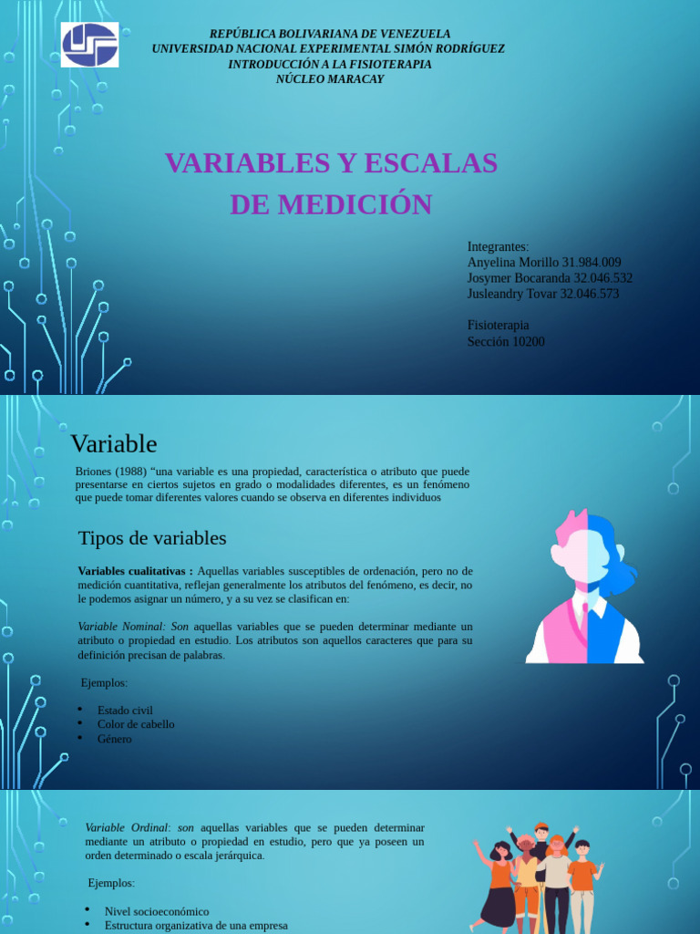 Presentacion Variables y Escalas Definitivo | PDF | Nivel de medida ...