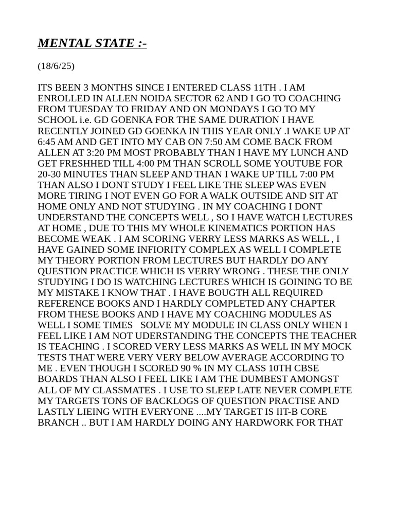 Mental State . | PDF