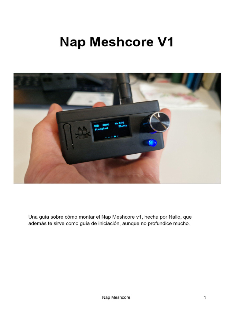 Meshtastic Node-Nap Meshacore (Sin Precios-No Pricing) | PDF ...