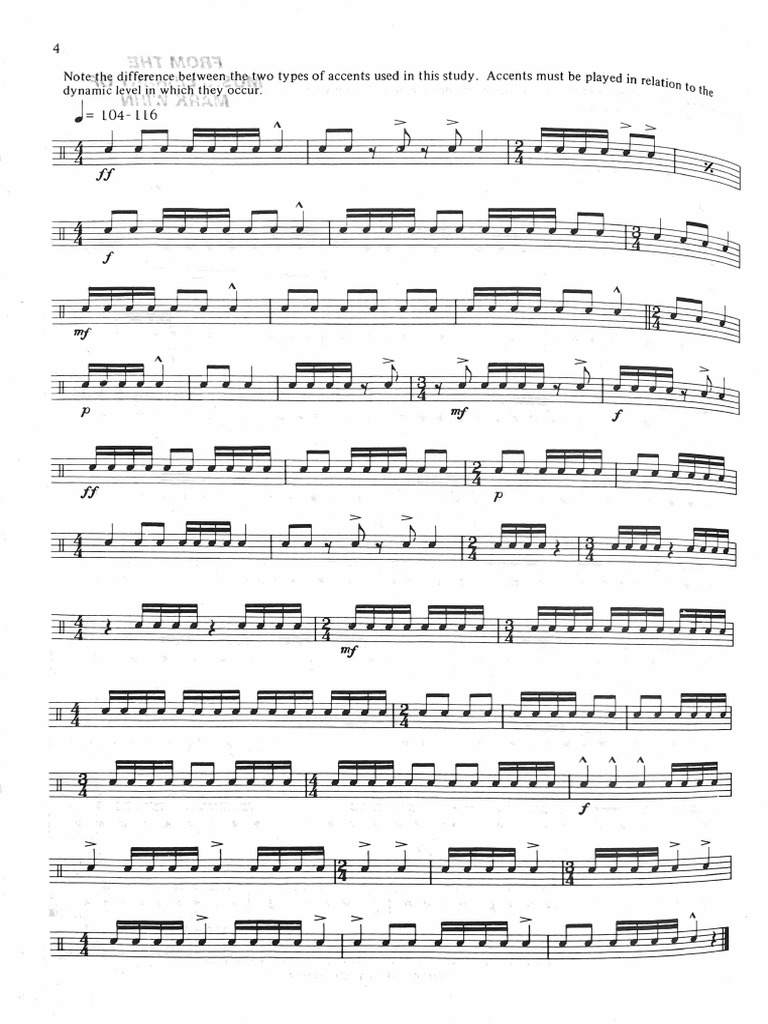 Snare Sight Reading Page | PDF