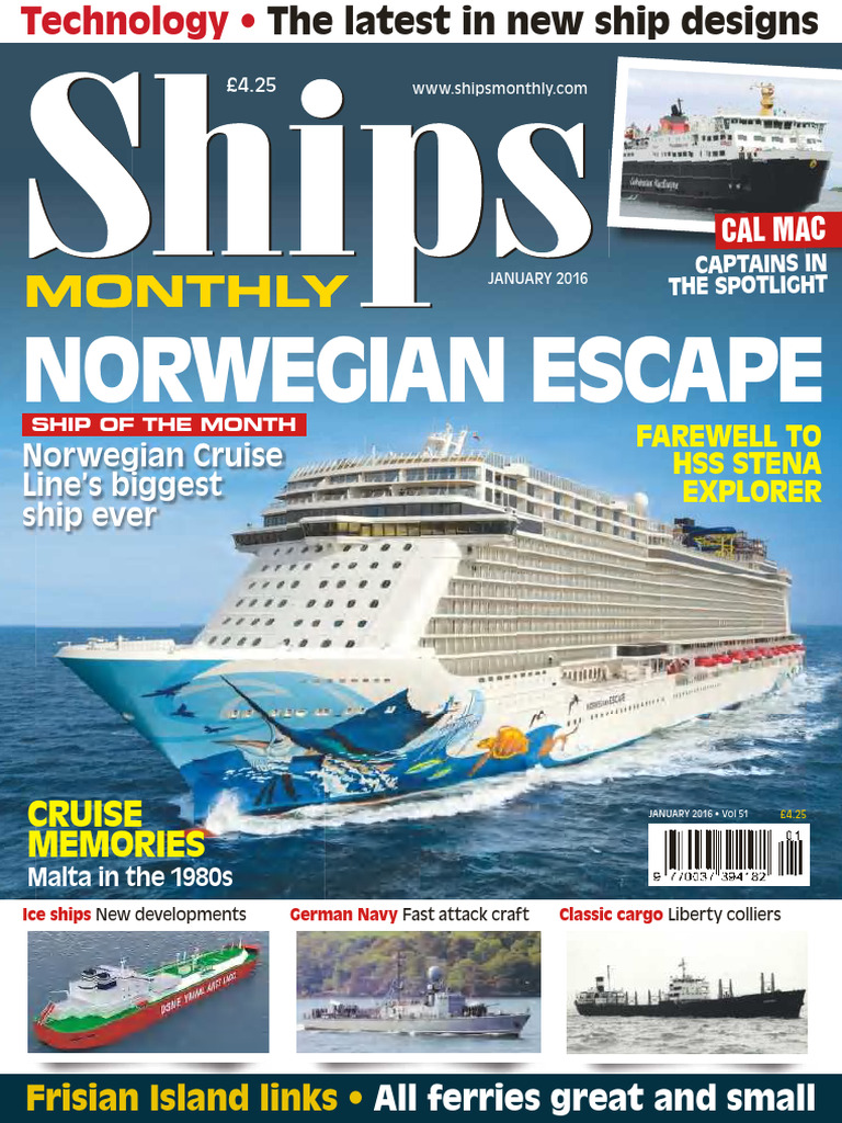 Ships Monthly January 2016 | PDF | Watercraft | Ships