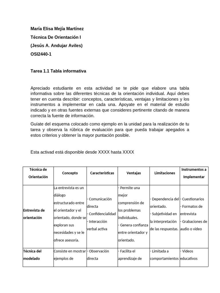 Técnicas de Orientación Individual: Guía Completa | PDF | Sicología ...