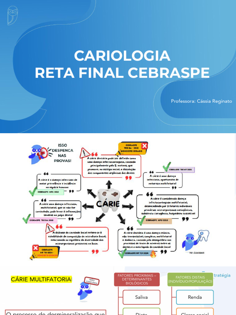 Cárie Multifatorial: Fatores e Biofilme | PDF | Flúor | Dente humano