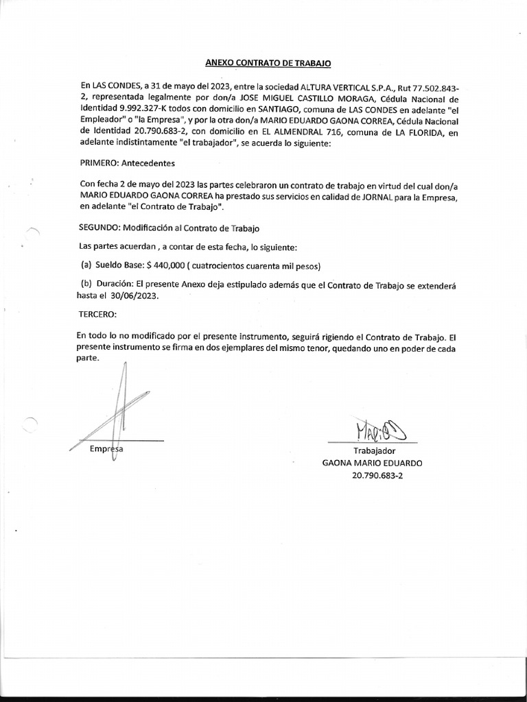 Anexos Mario Gaona Renovacion | PDF