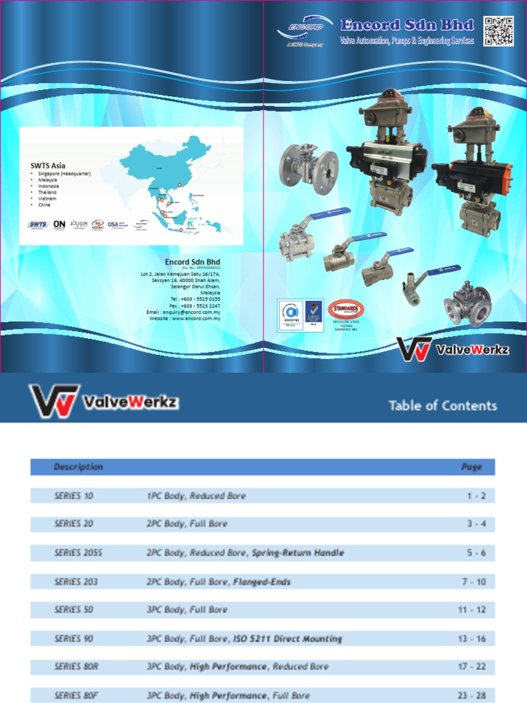 VW - Ball Valves (MZ) | PDF | Valve | Mechanical Engineering