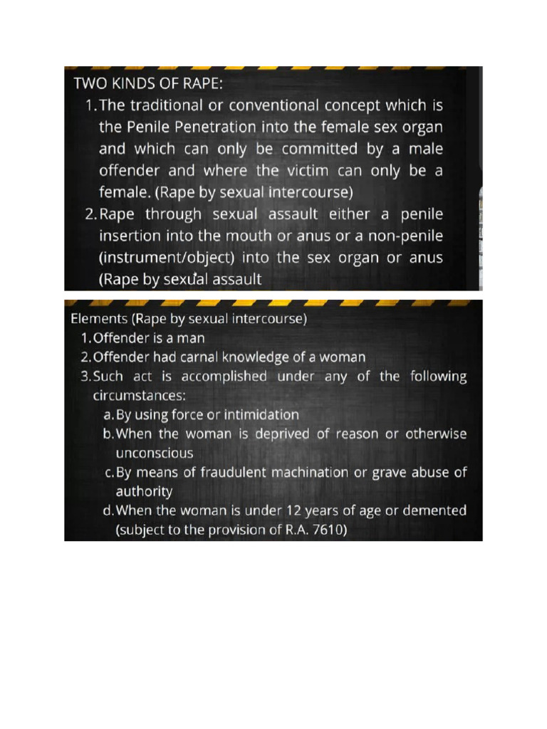 Art 266 Kinds of Rape | PDF