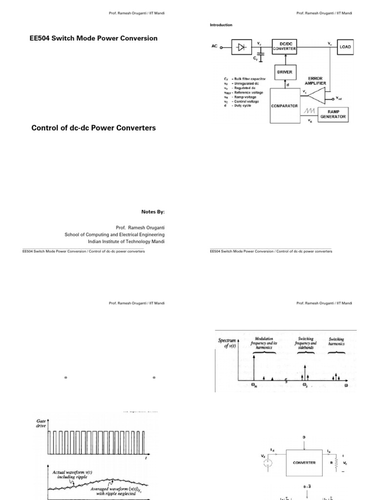 Oruganti EE504 Switch Mode Power Conversion | PDF | Electronic Engineering | Power Electronics